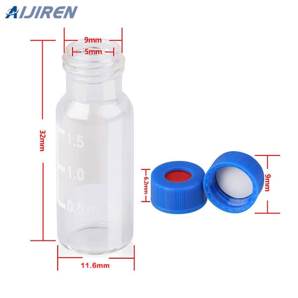1.5ml Volume Clear Glass Vial Kit Cap Septum-Aijiren HPLC Vial Factory