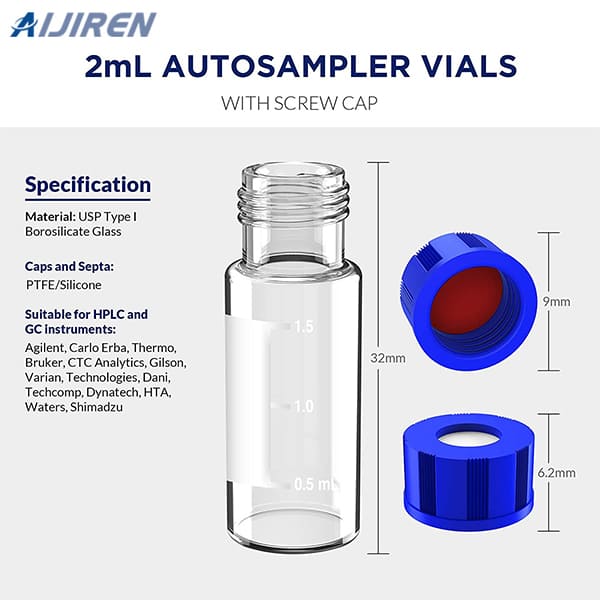 1.5ml Volume Transparent Clear Glass Autosampler Vial Filling-Aijiren ...